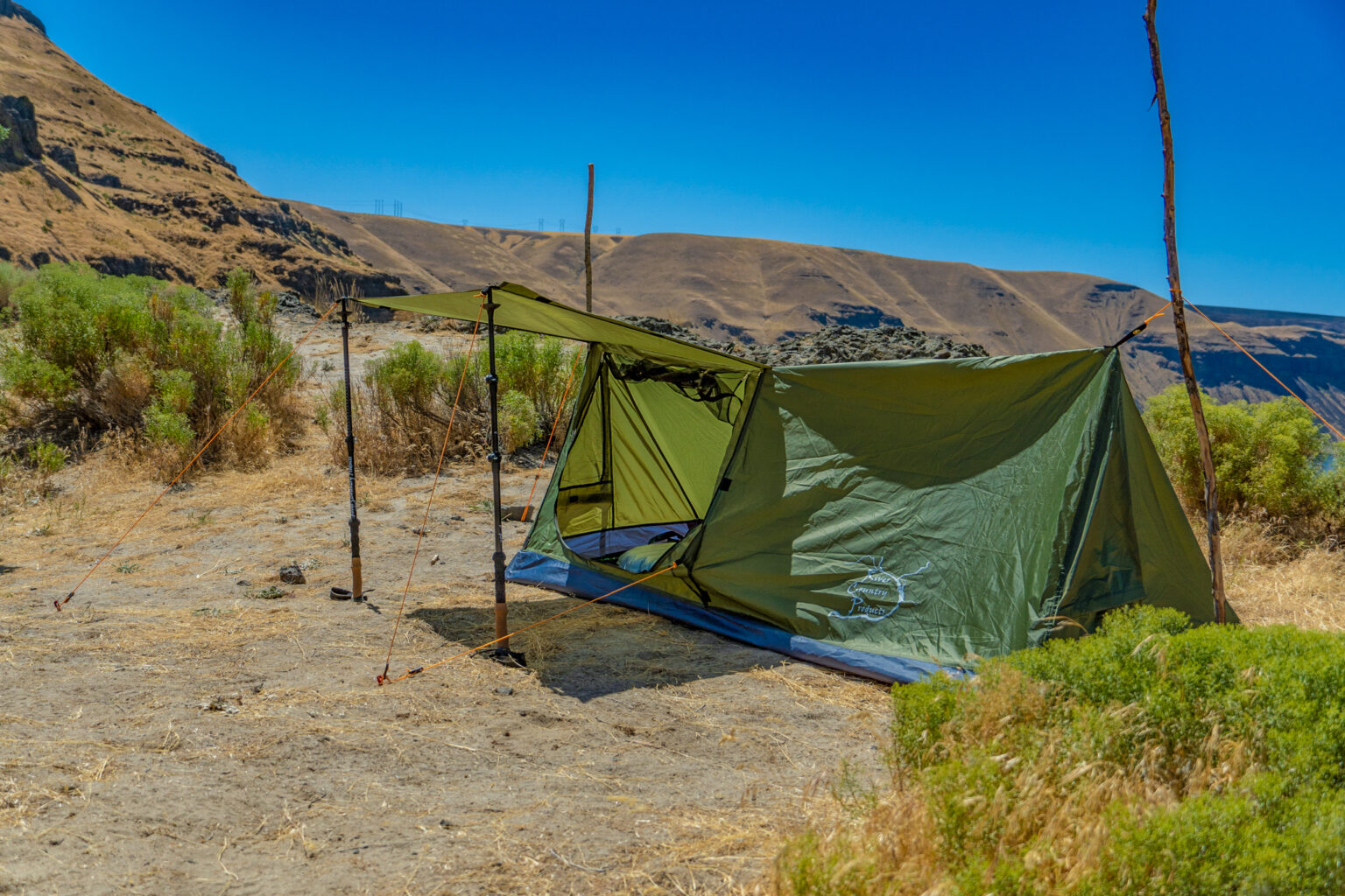 Trekker Tent 1A, Bivy Style Ultralight Backpacking Trekking Pole Tent ...