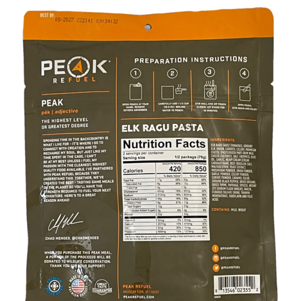 Elk Ragu Pasta - River Country Products