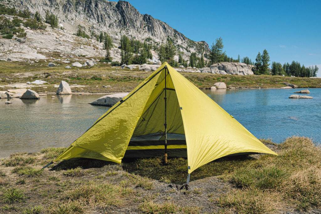 Trekker Pyramid, Two-Layer 1-Person Trekking Pole Tent - River Country ... Trekker Pyramid, Two-Layer 1-Person Trekking Pole Tent - River Country ...